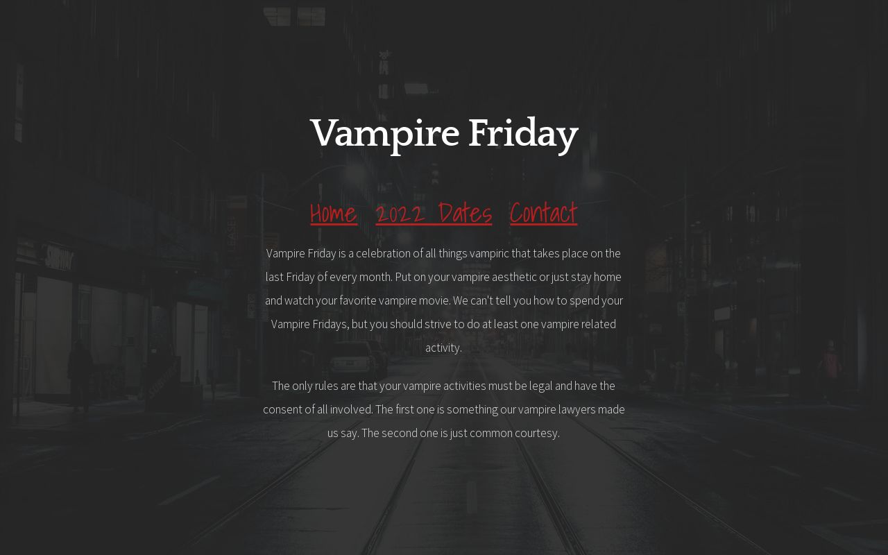 Vampire Friday